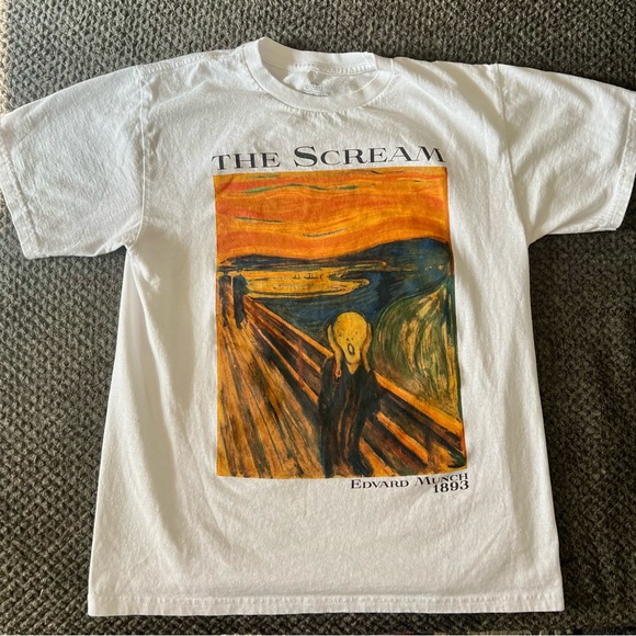 Tops | Nwot The Scream Short Sleeve Graphic Tee | Poshmark